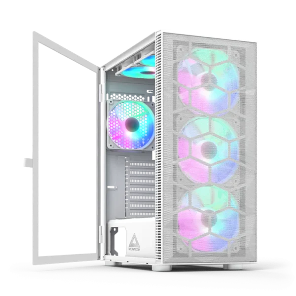 Kase PC Montech X3 Mesh – Mid-Tower, 6 Fan RGB, Panel Xhami i Temperuar ...